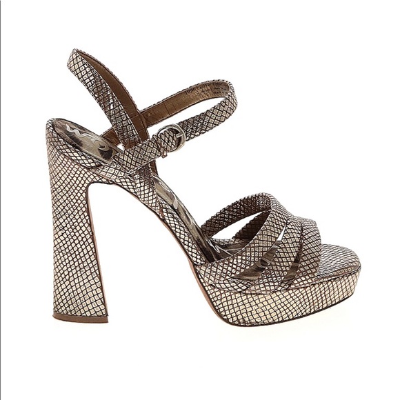 Sam Edelman | Shoes | Sam Edelman Silver Gold Metallic Kristen Platform ...